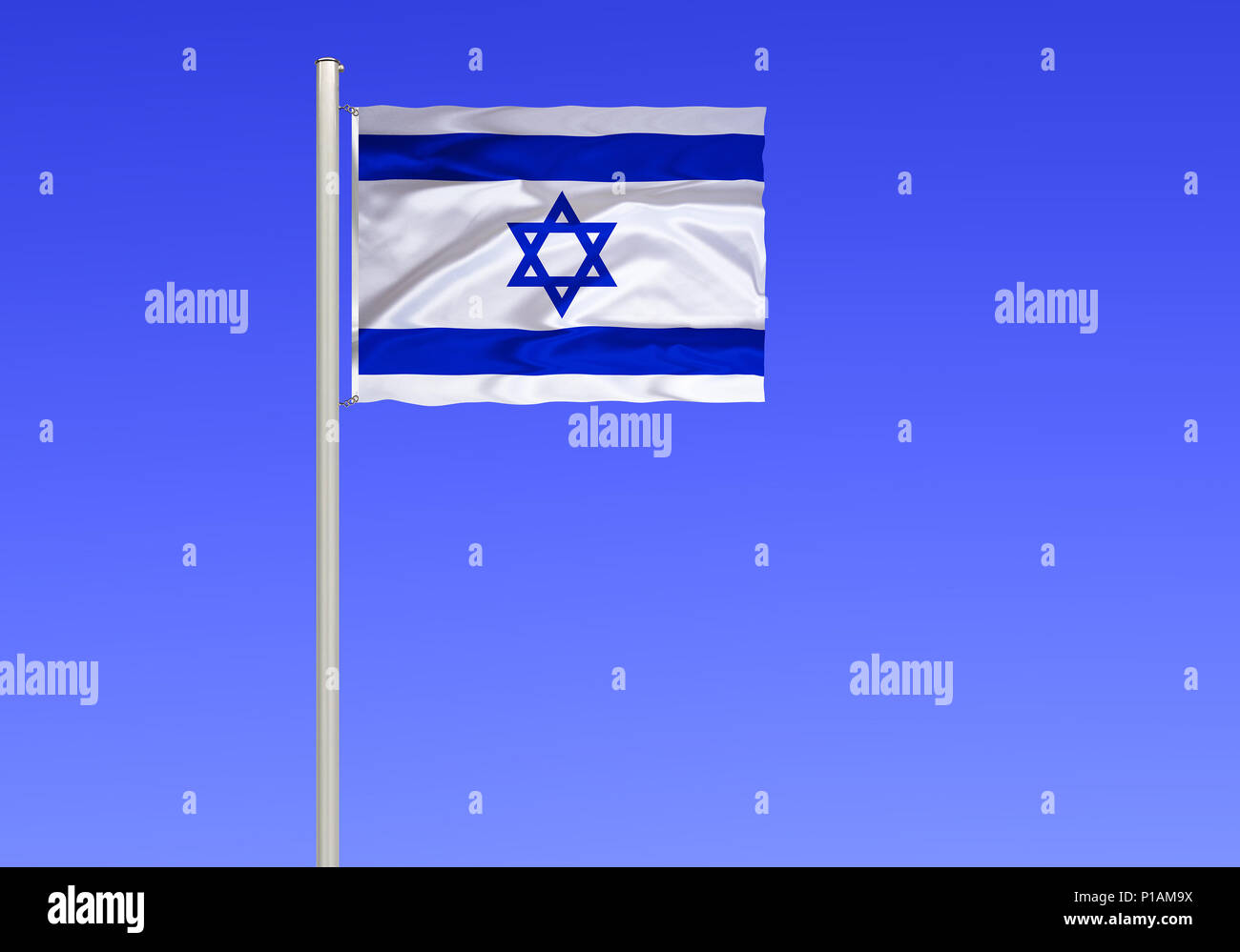 Flag of Israel, Flagge von Israel Stock Photo - Alamy
