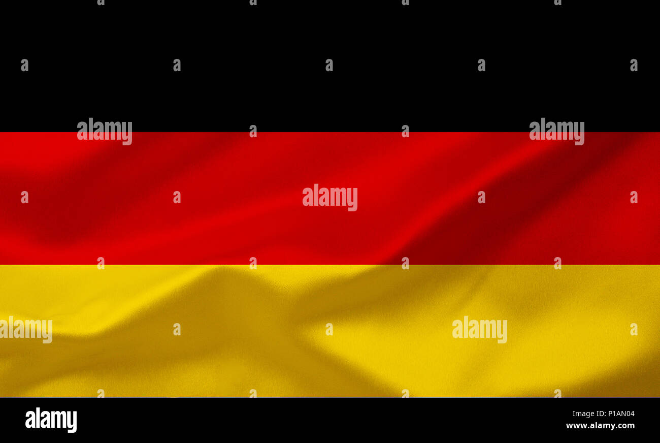 Flag of the Federal Republic of Germany, Flagge von Bundesrepublik ...