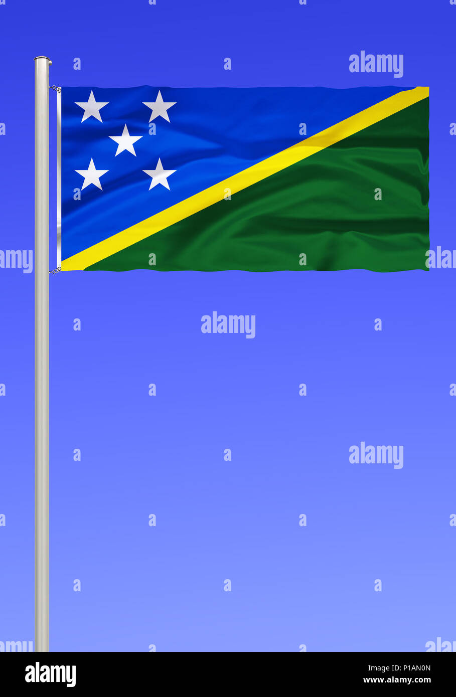 Flag of the Solomon Islands, his coworker,his coworker, melanesia ...