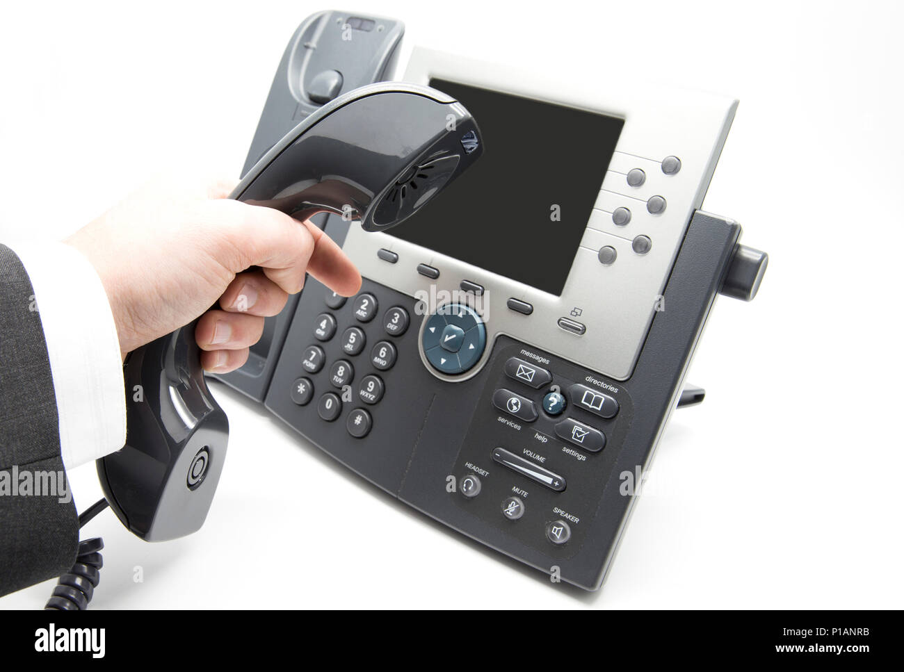Businessman making telephone call hi-res stock photography and images ...