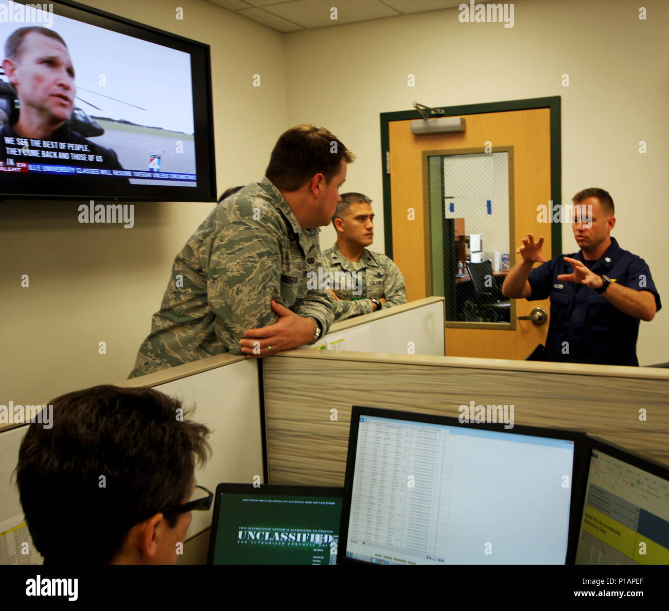 STARKE, Fla. – U.S. Coast Guard Cmdr. Chris Hulser works closely with ...
