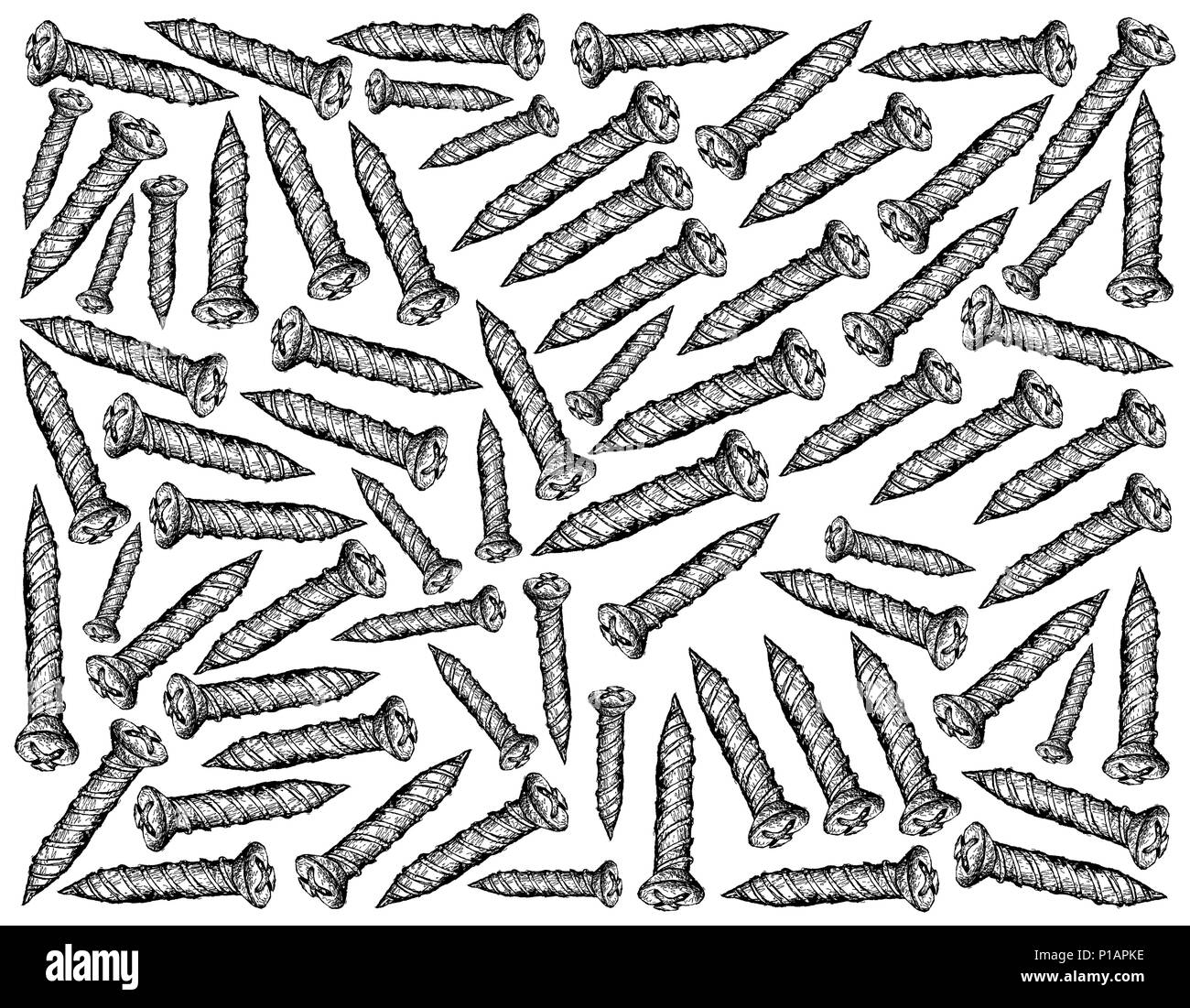 Manufacturing and Industry, Illustration Hand Drawn Sketch Wallpaper ...