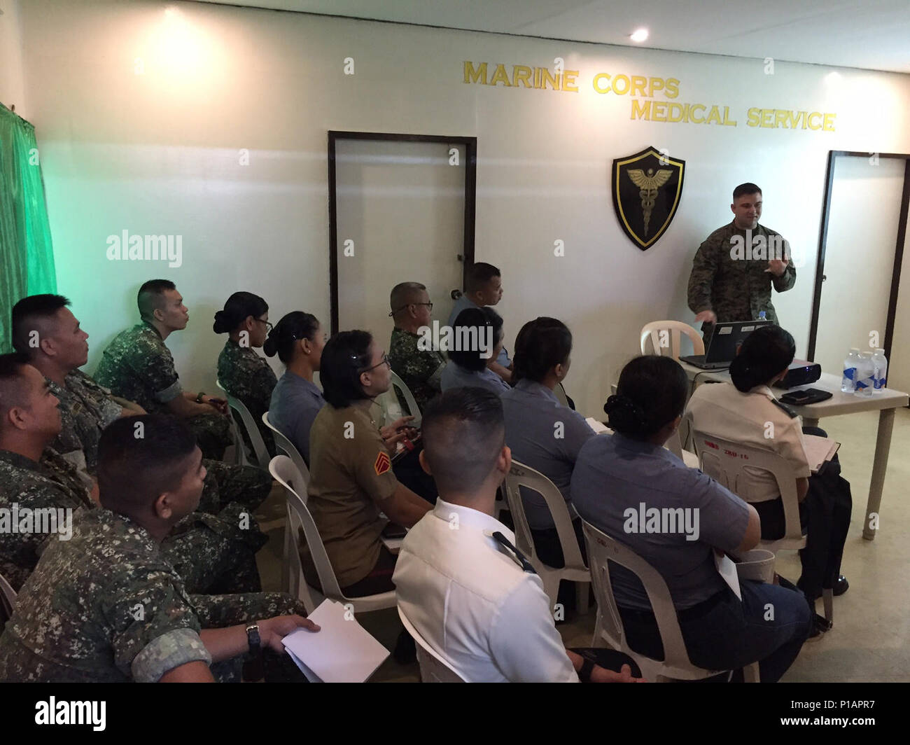 Petty Officer 2nd Class Christopher Carnesi with 3d Marine Logistics ...