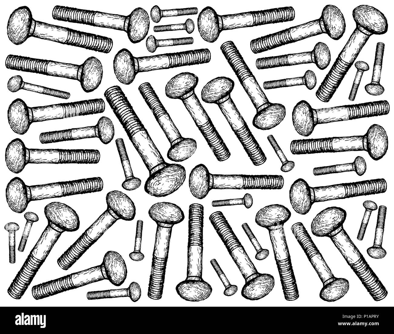 Manufacturing and Industry, Illustration Hand Drawn Sketch Wallpaper ...