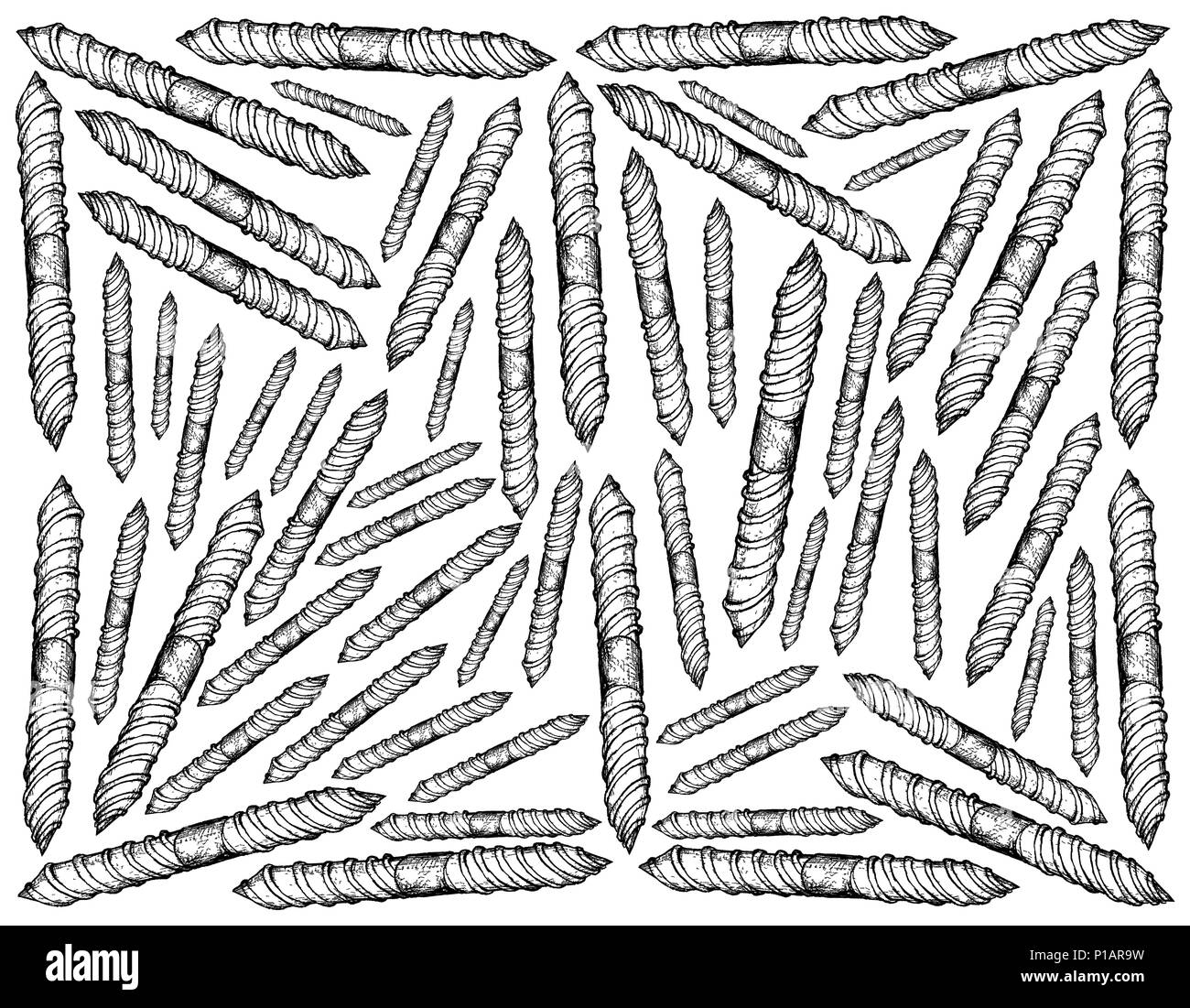 Manufacturing and Industry, Illustration Hand Drawn Sketch Wallpaper ...