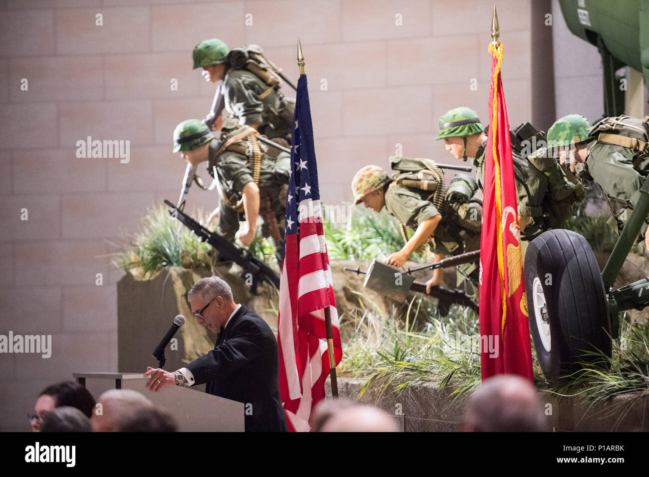 Retired U.S. Marine Corps Lt. Gen. Frank Libutti delivers remarks ...