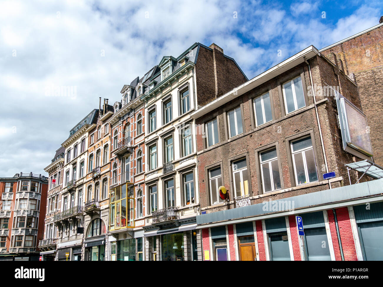 Typical buildings in the city centre of Liege, Belgium Stock Photo - Alamy