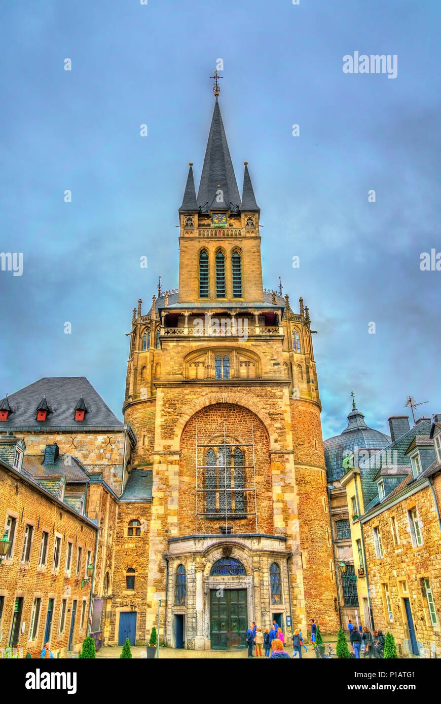 Aachen Cathedral, a UNESCO world heritage site in Germany Stock Photo ...