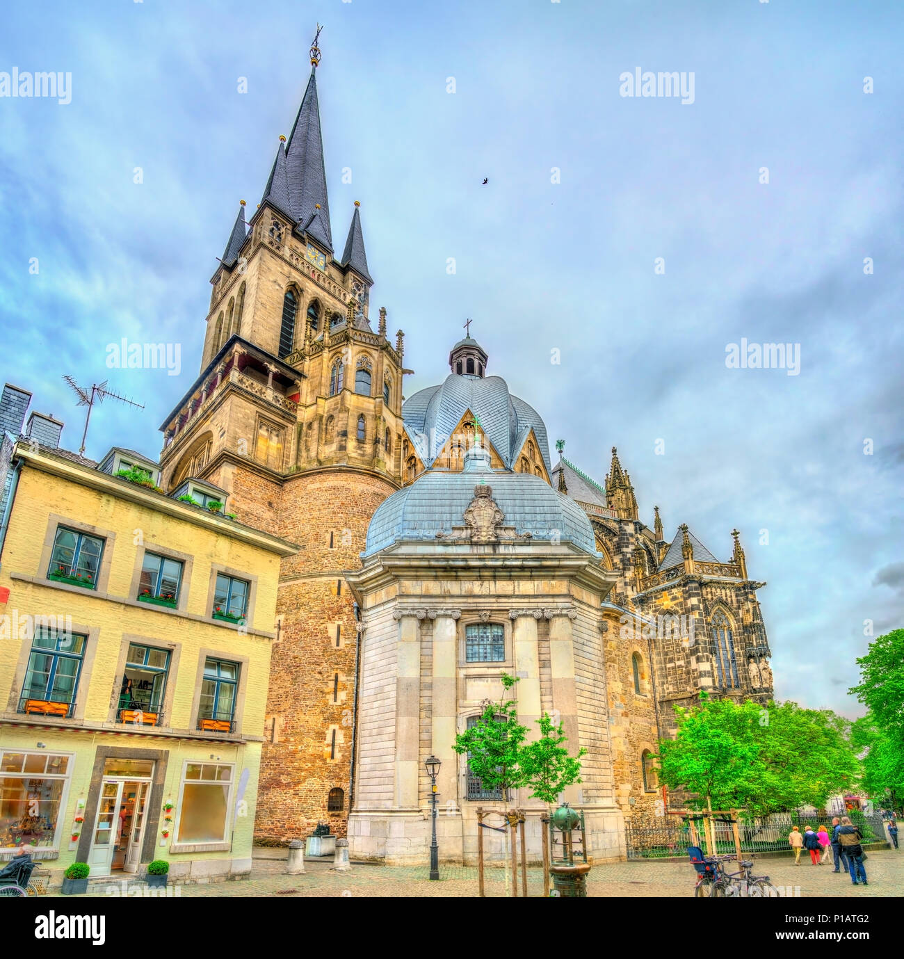 Aachen Cathedral, a UNESCO world heritage site in Germany Stock Photo ...