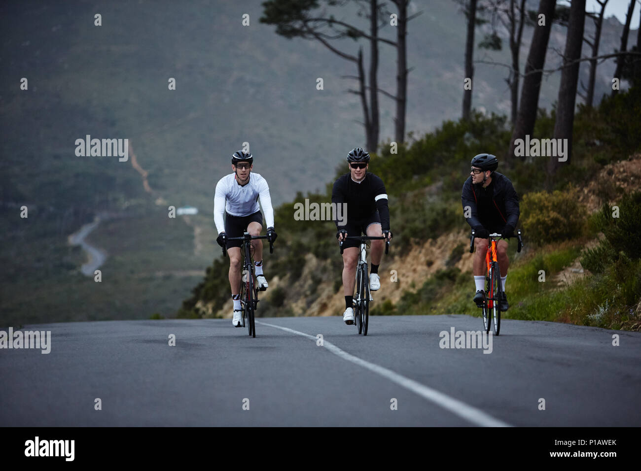 Adult cyclists on the road hi-res stock photography and images - Alamy