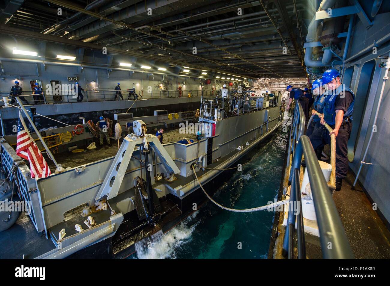 161008-N-XM324-095SOUTH CHINA SEA (Oct. 8, 2016) U.S. Navy Sailors ...