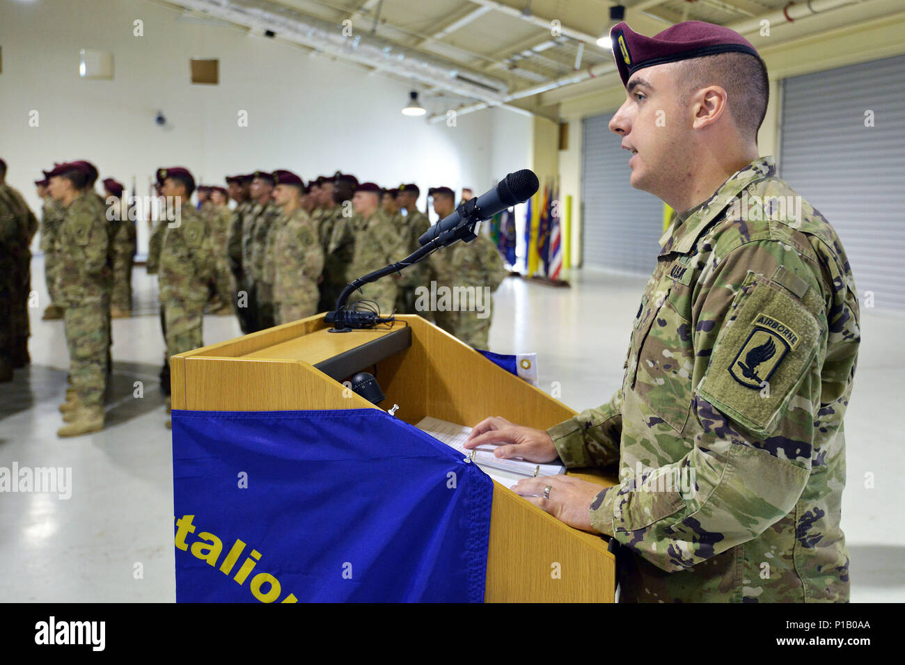 601st Quartermaster Company commander Capt. Jonathan Zerebiny, 173rd ...