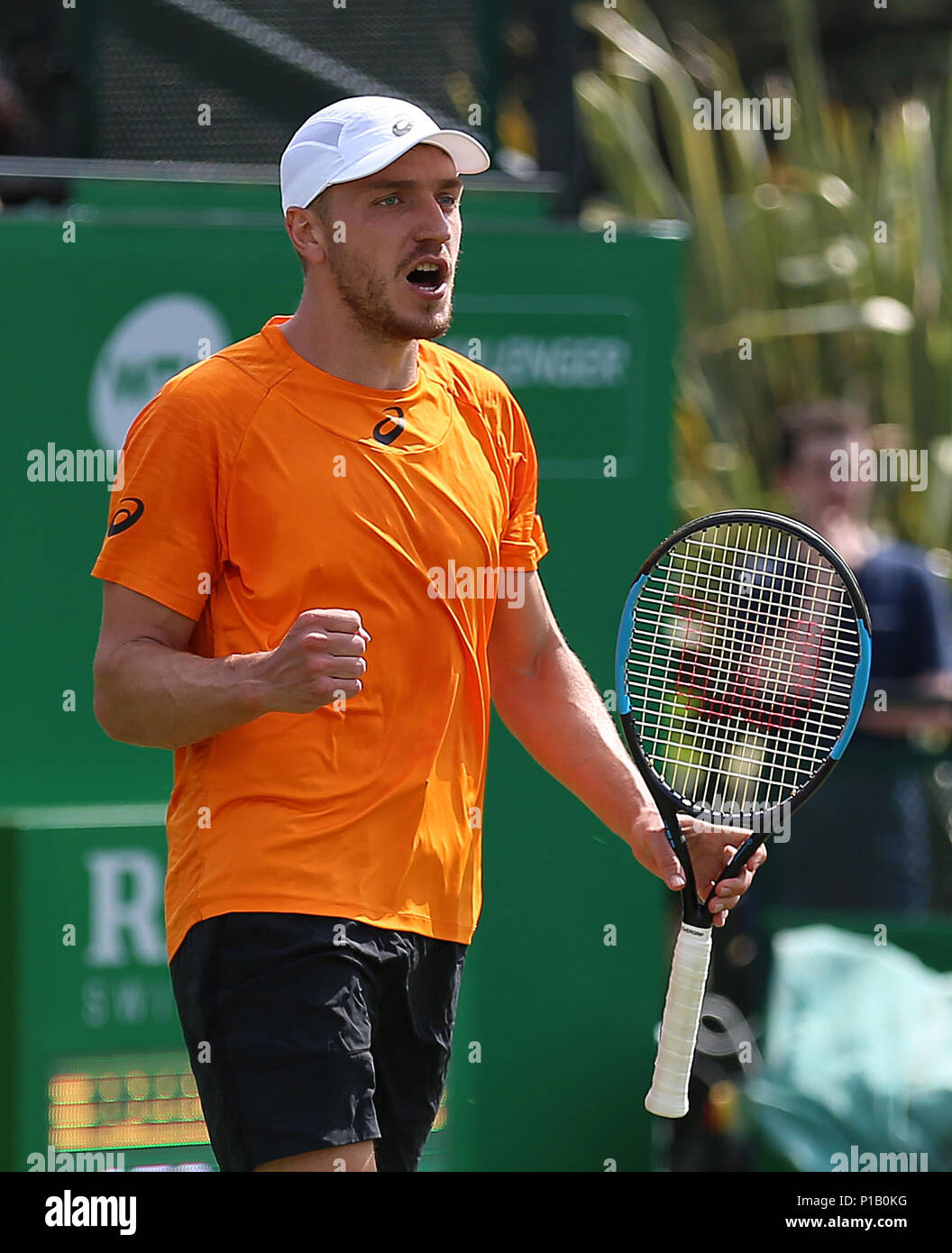 Alexander Ward reacts during day one of the Nature Valley Open at ...