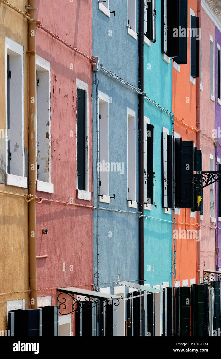 colourful buildings in burano, venice, italy Stock Photo - Alamy