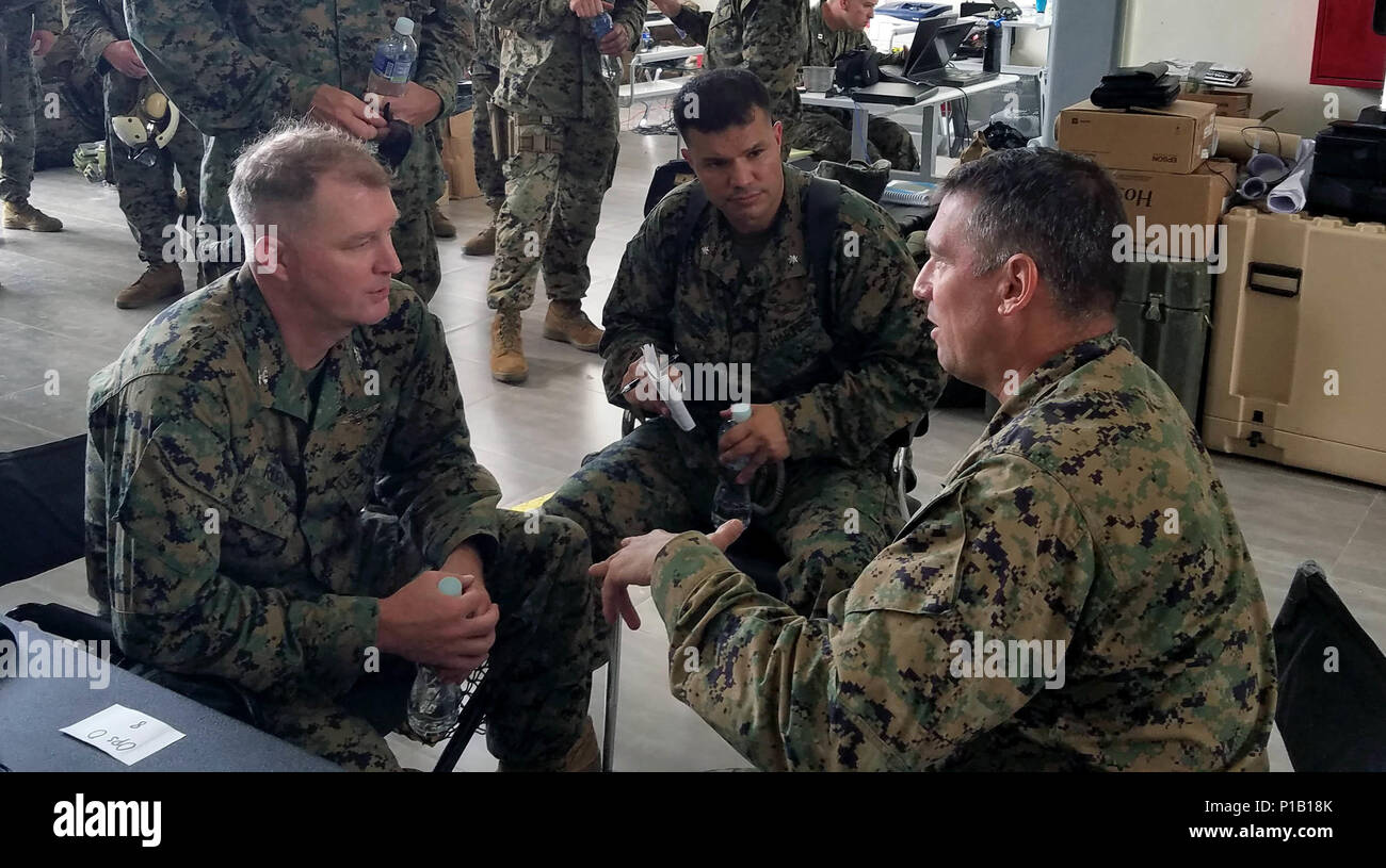 Marine Col. Thomas Prentice, commanding officer of Special Purpose ...