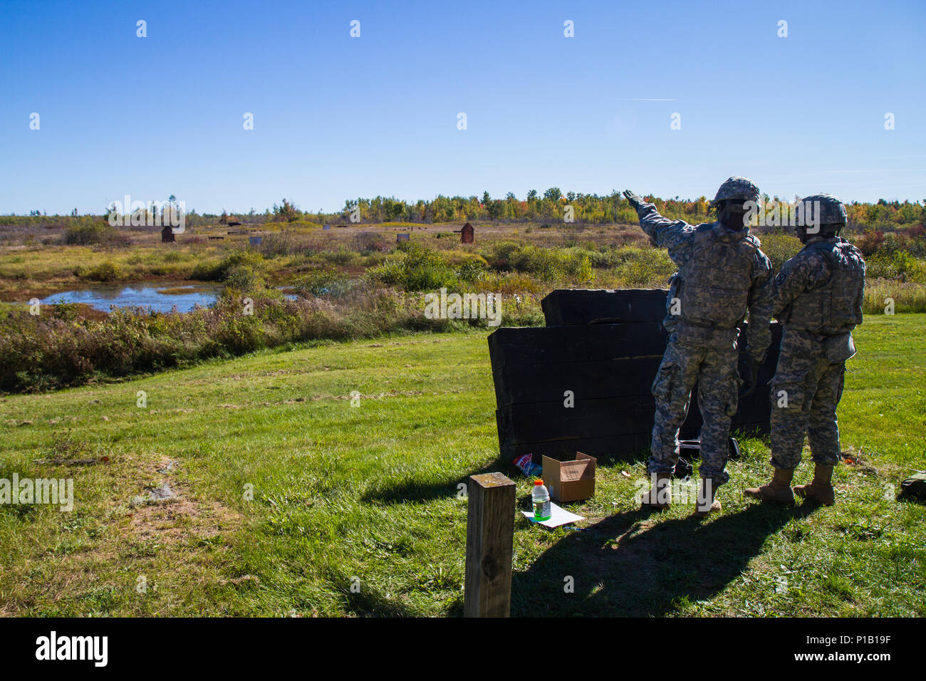 Sgt. Tyriek Andrews offers advice to a soldier from 277th Aviation ...
