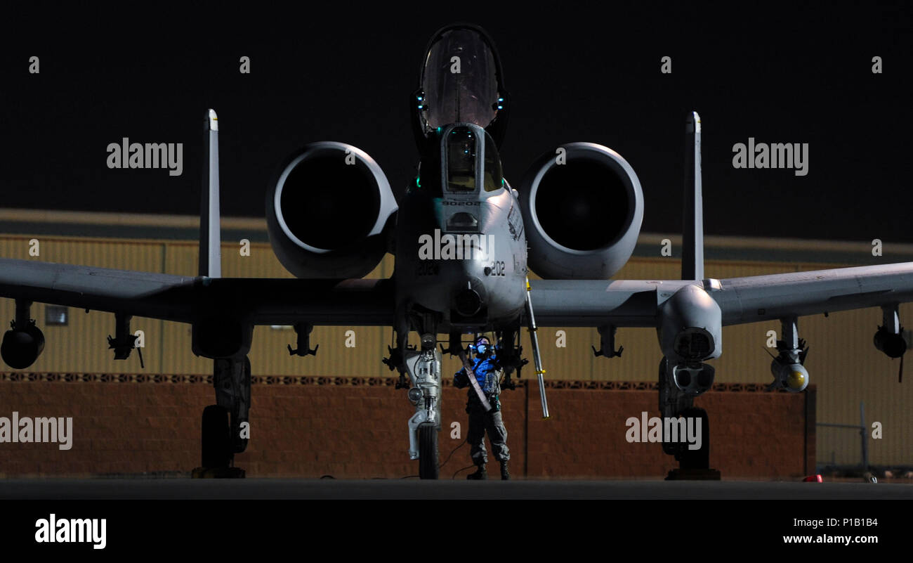 A U.S. Airman from the 355th Aircraft Maintenance Squadron, Davis ...