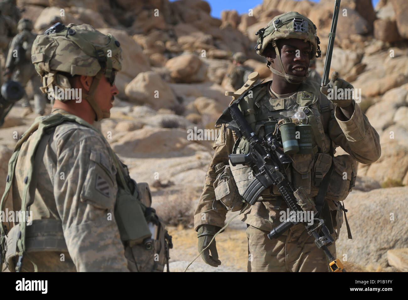 U.S. Soldiers assigned to 2nd Battalion, 7th Cavalry Unit, 3rd Brigade ...