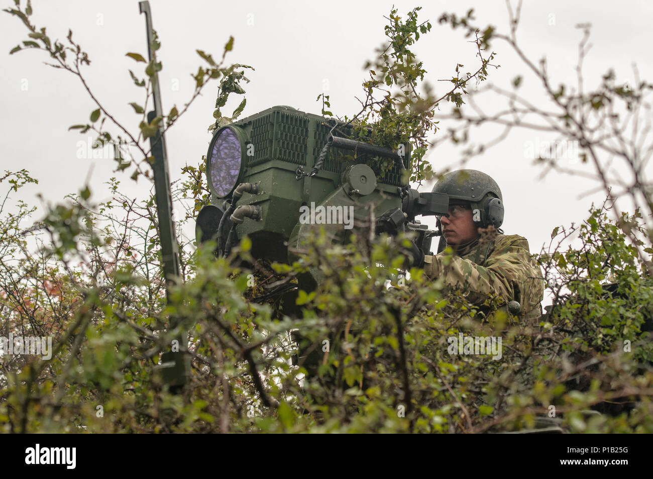 Spc. Eli Fuller, a Stryker gunner, 4th Squadron, 2nd Cavalry Regiment ...