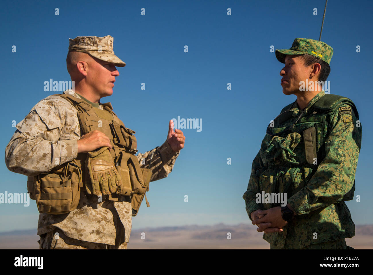 U.S. Marine Lt. Col. Erick Clark, Battalion Commander, 1st Battalion ...
