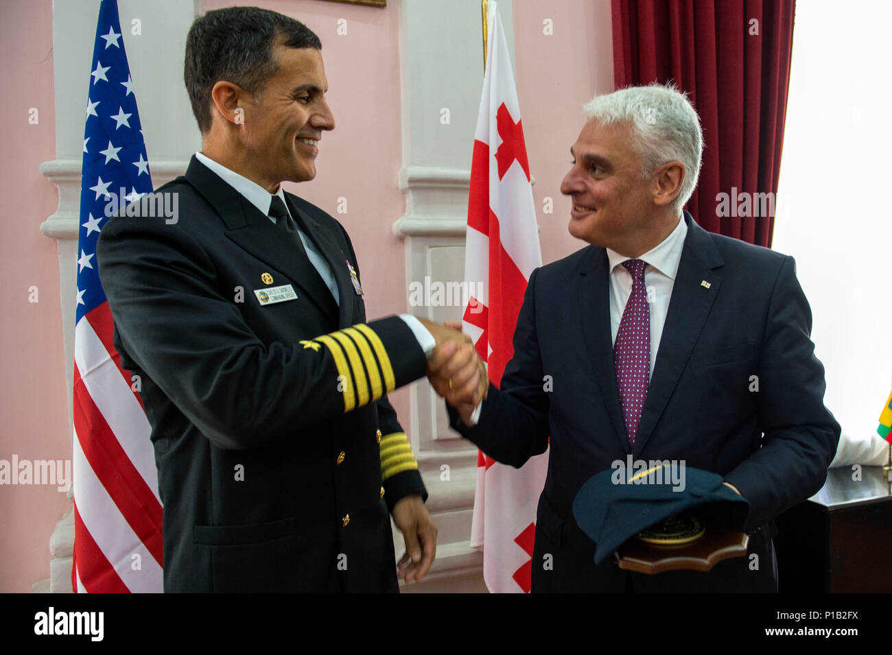 161012-N-AX546-287 BATUMI, Georgia (Oct. 12, 2016) - Capt. Carlos ...