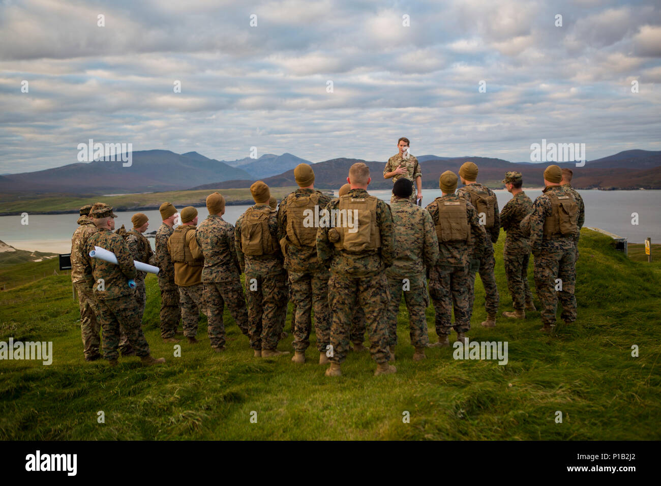 U.S. Marines with 2nd Air Naval Gunfire Liaison Company (2d ANGLICO ...