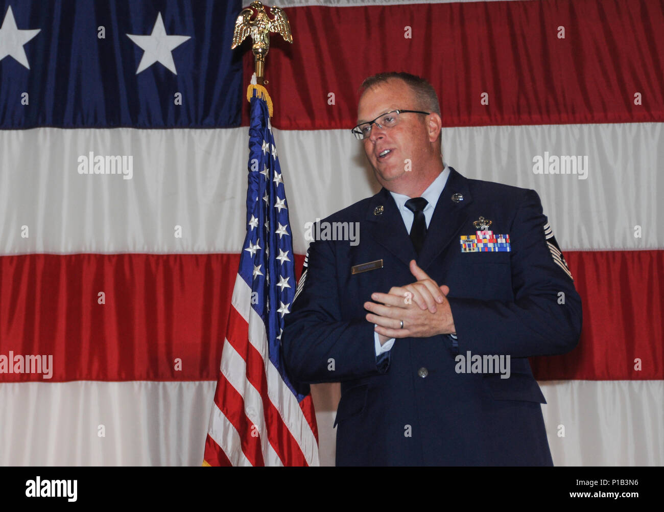 U.S. Air Force Chief Master Sgt. Blaine Edwards, 442nd Civil Engineer ...