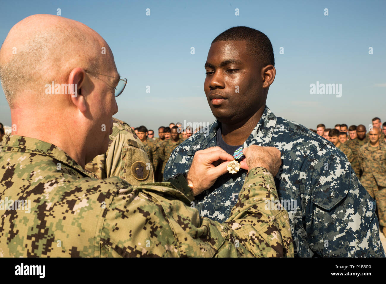 Admiral Kurt Tidd, commanding officer for U.S. Southern Command, awards ...