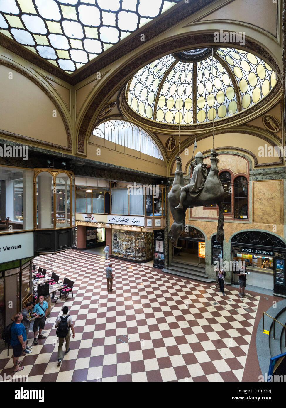 Lucerna passage prague hi-res stock photography and images - Alamy
