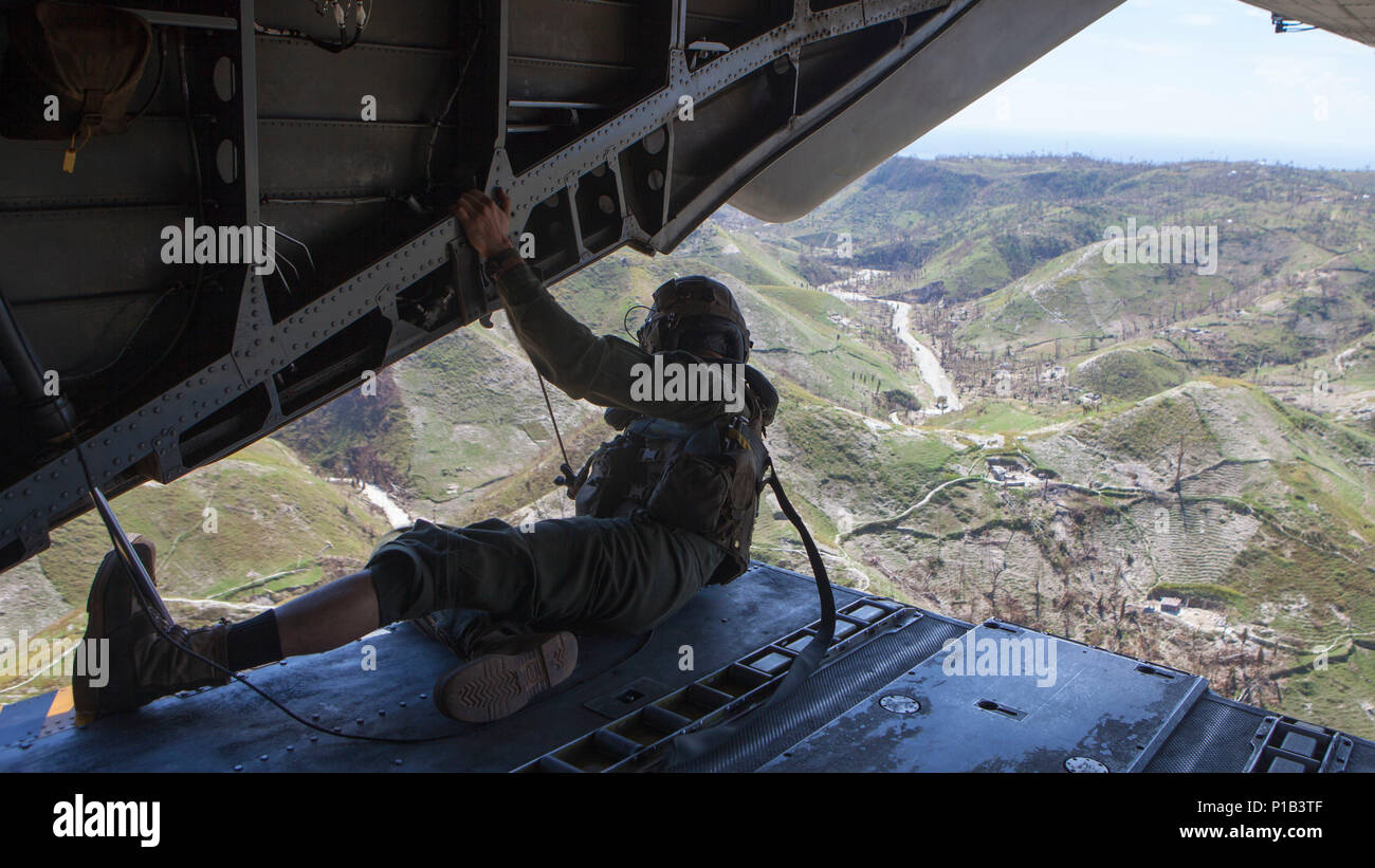 U.S. Marine Staff Sgt. Adam Stanley, CH-53E Super Stallion helicopter ...