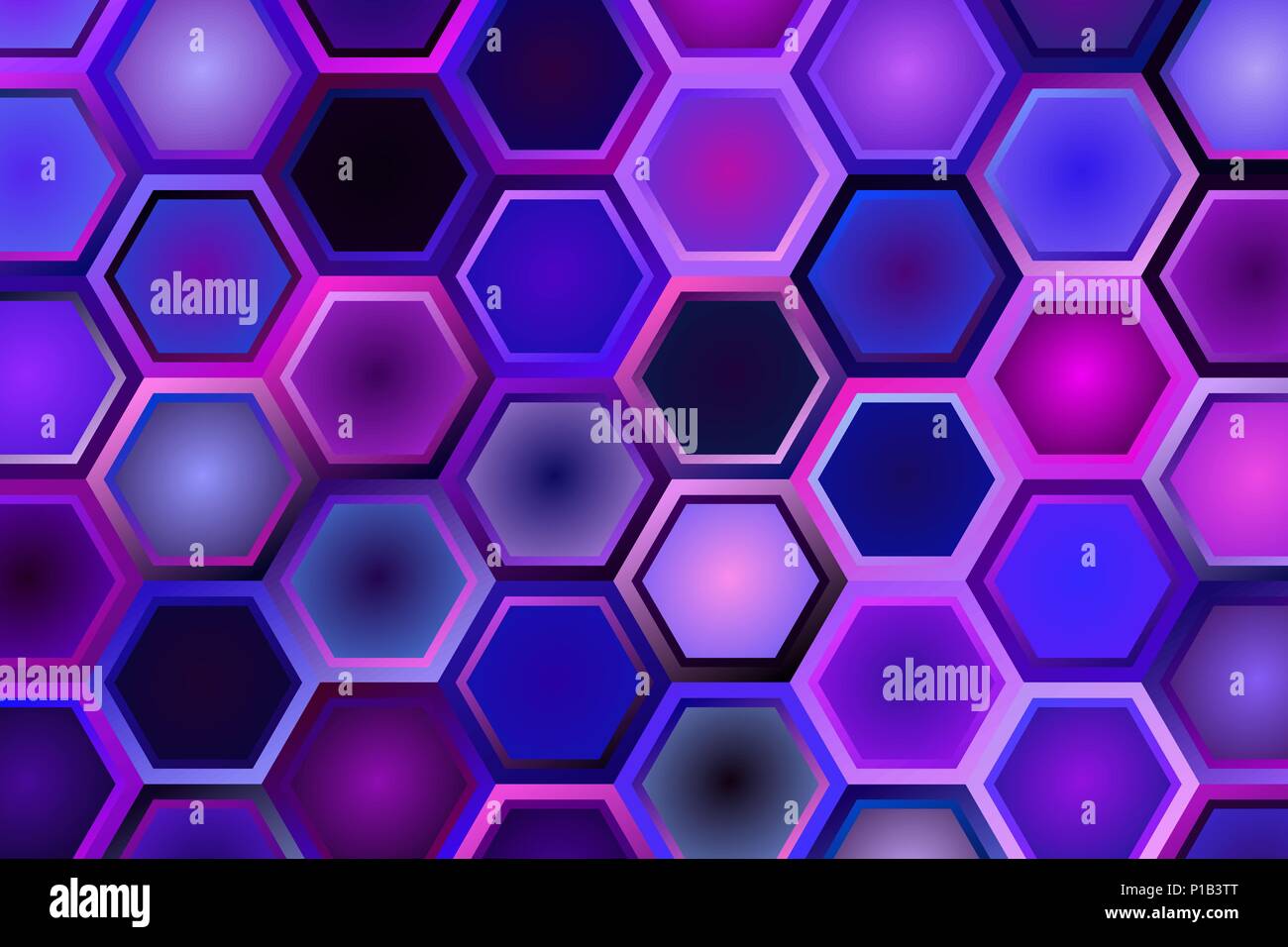 Background with colorful hexagonal geometric elements. Vector ...