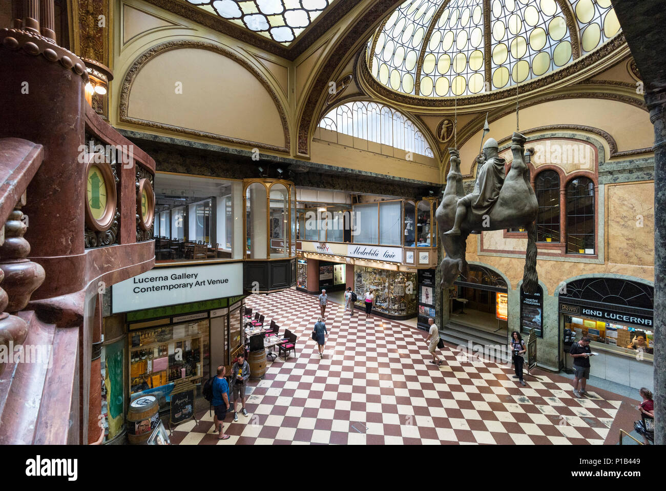 Lucerna passage prague hi-res stock photography and images - Alamy