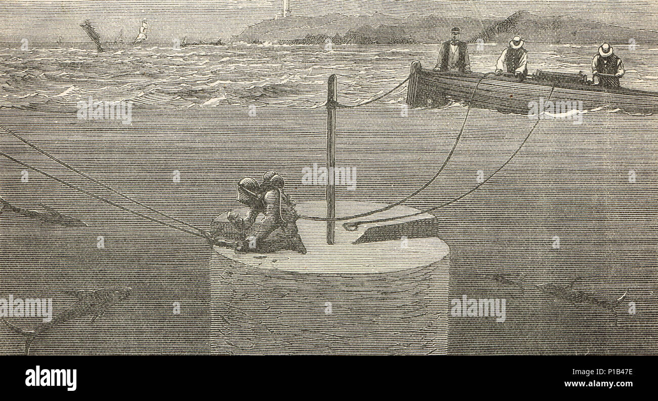 Lighthouse construction in the Mediterranean Stock Photo - Alamy