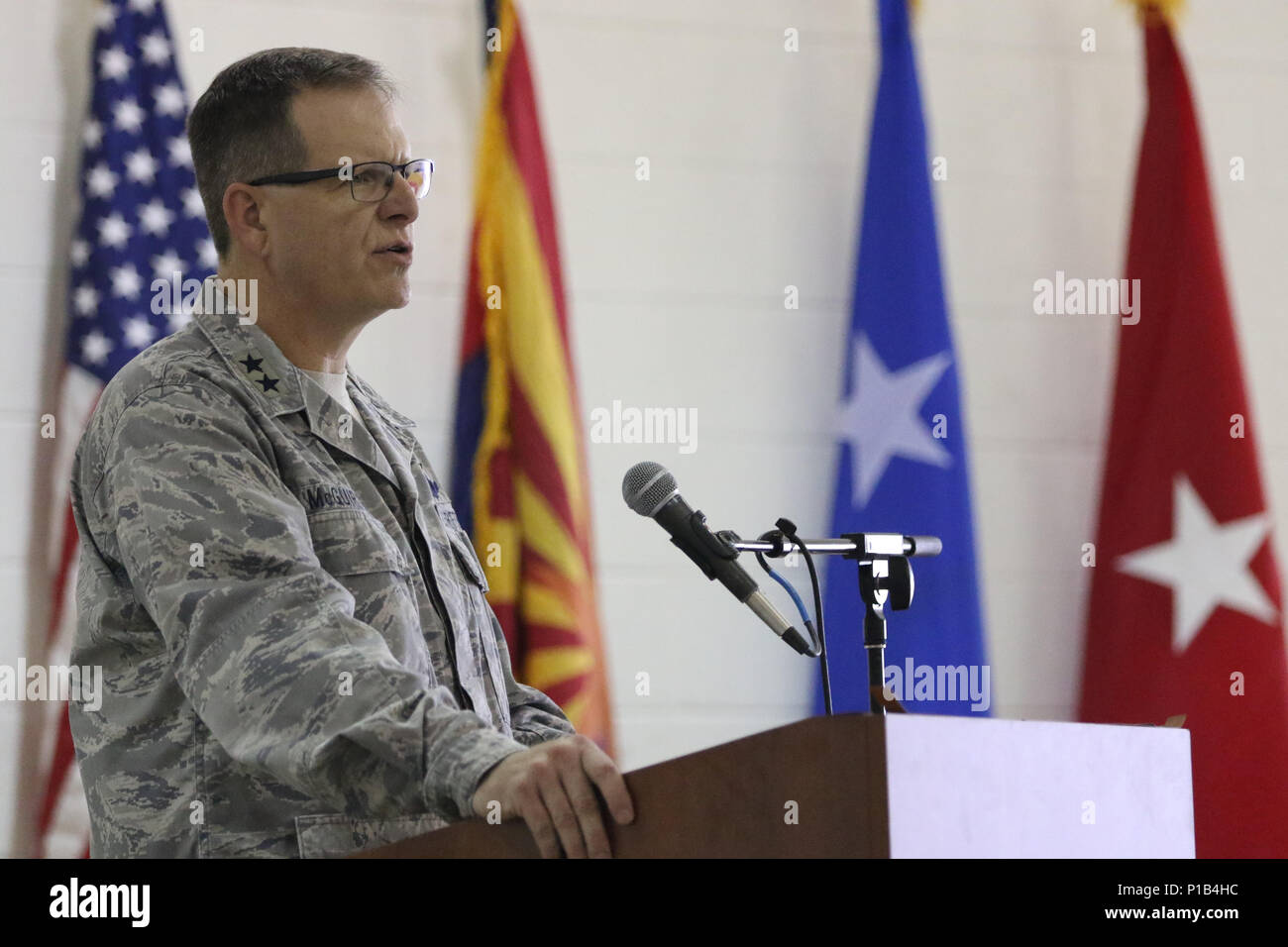 U.S. Air Force Maj. Gen. Michael T. McGuire, the Adjutant General of ...