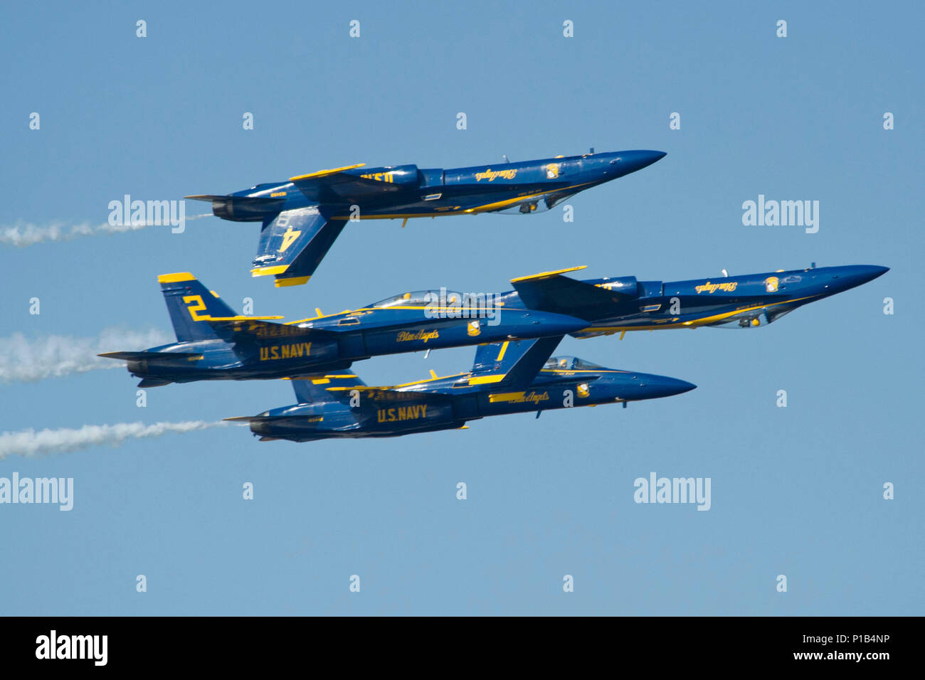 The Navy Blue Angels perform during Maryland Fleet Week and Air Show ...