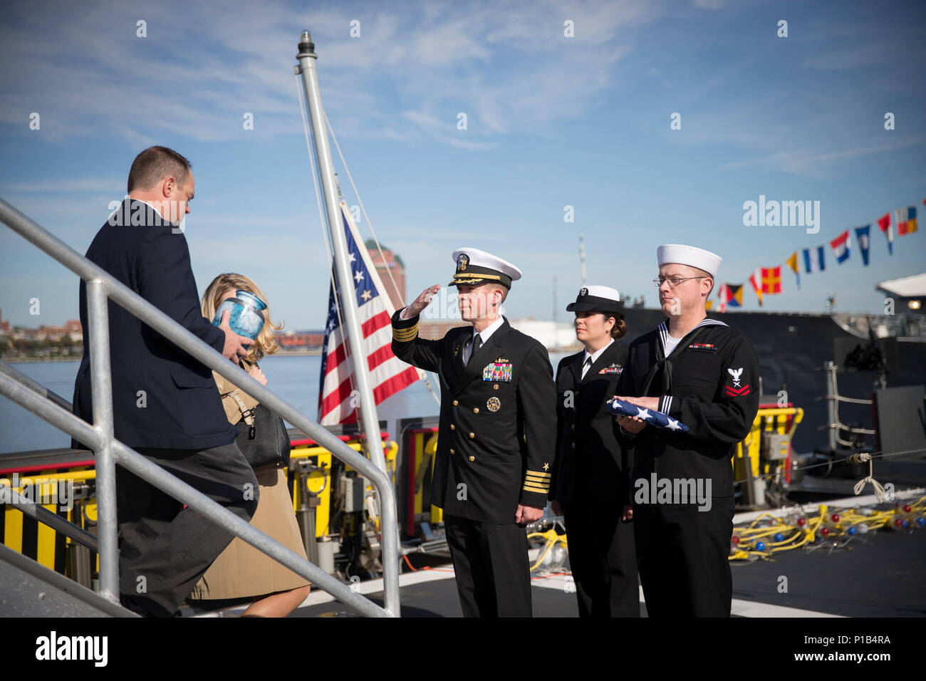 161014-N-ZI635-631 BALTIMORE (Oct. 14, 2016) Peter Spiro, son of ...