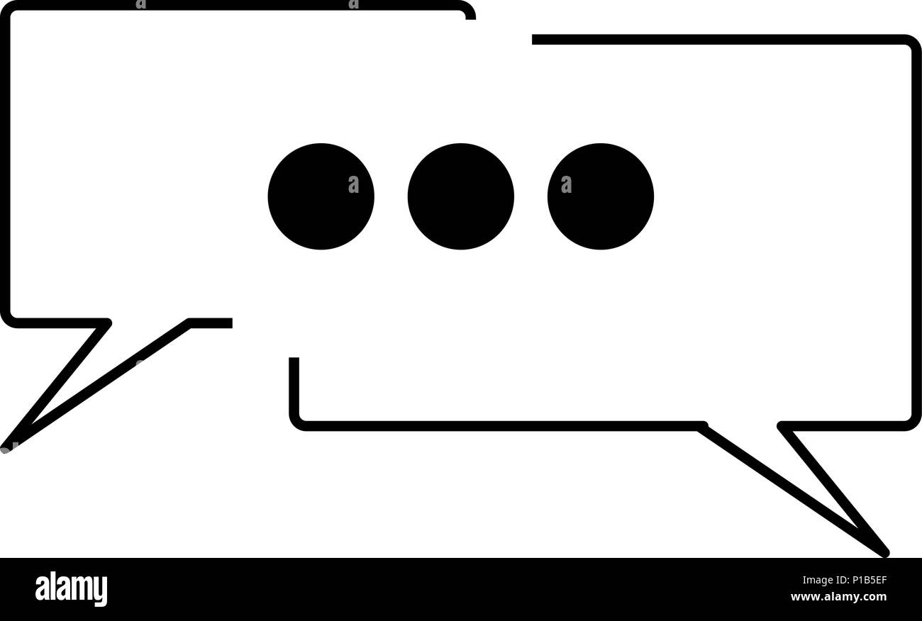 Icon conversation - vector Stock Vector Image & Art - Alamy