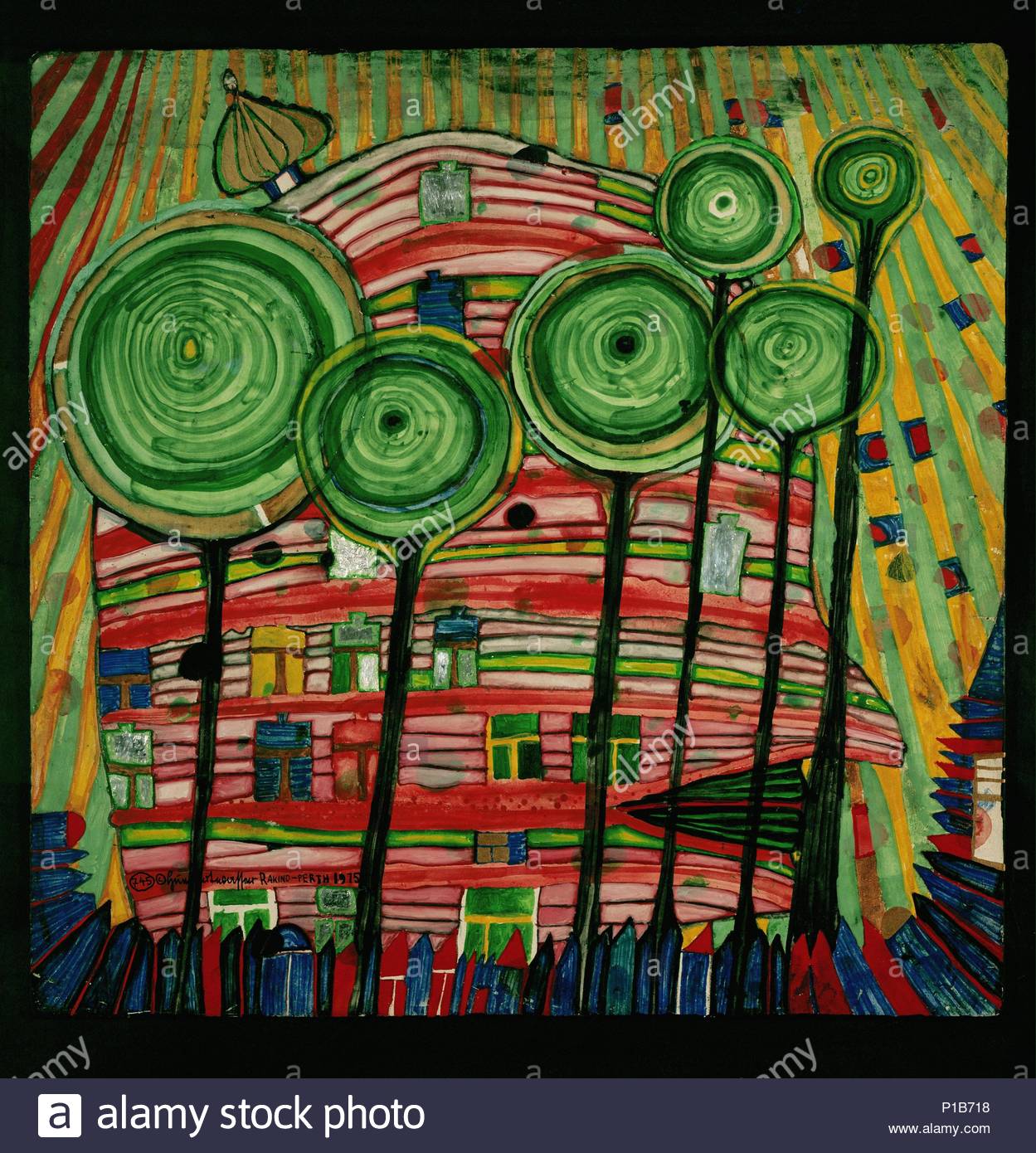 Hundertwasser Painting Stock Photos & Hundertwasser Painting Stock ...
