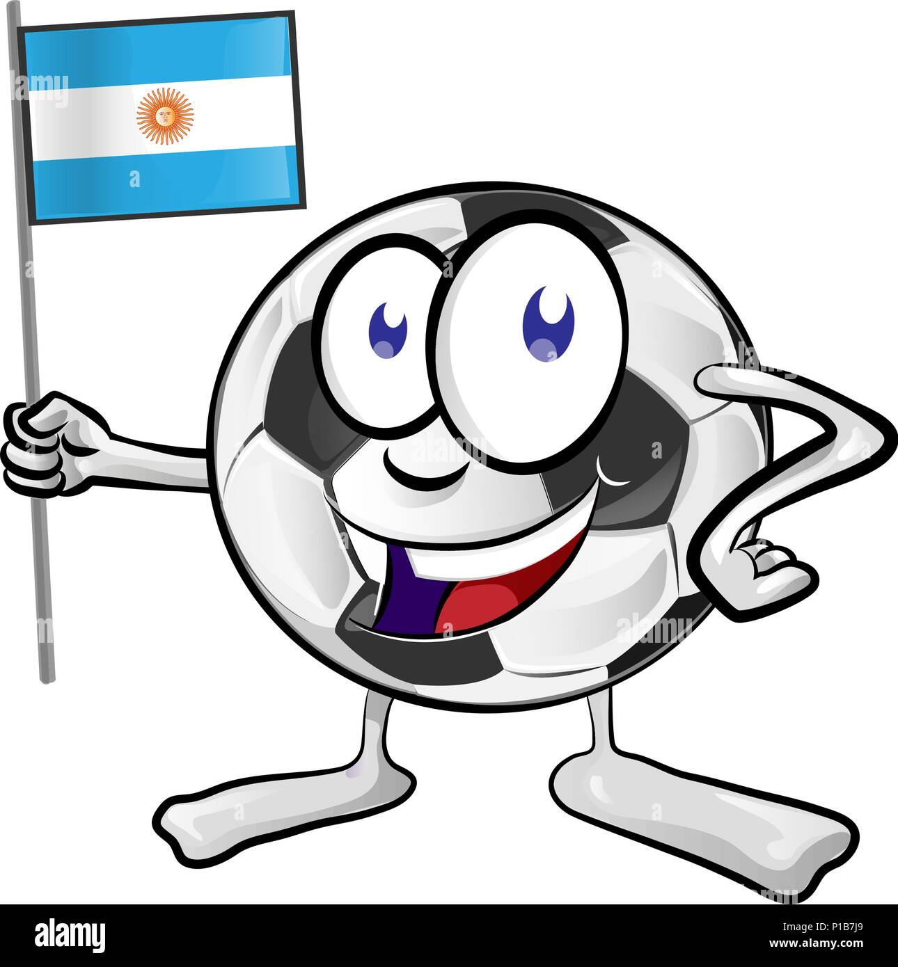 Argentinian soccer player Stock Vector Images - Alamy