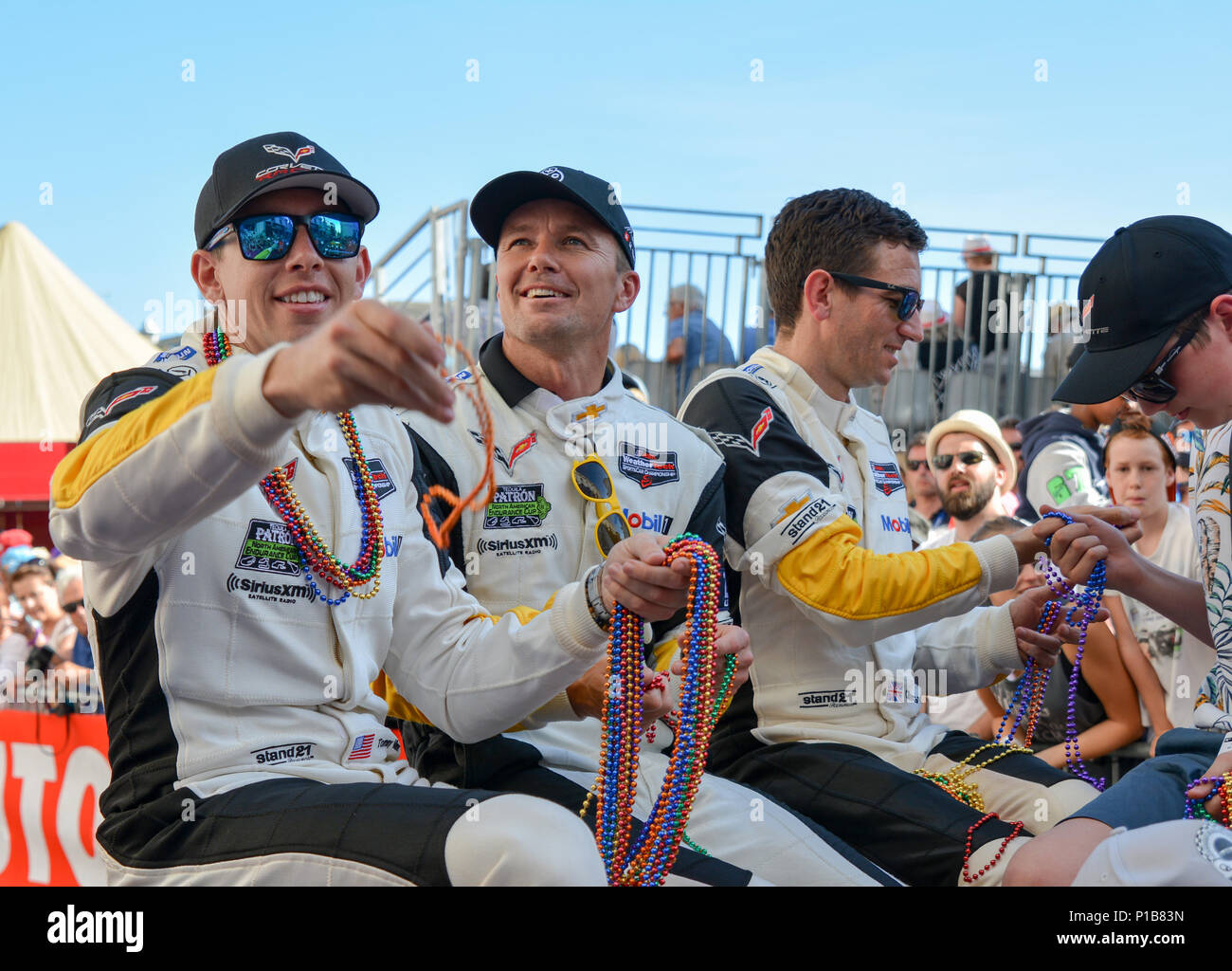 LE MANS, FRANCE - JUNE 16, 2017:Team of Chevrolet Corvette C7.R Oliver ...