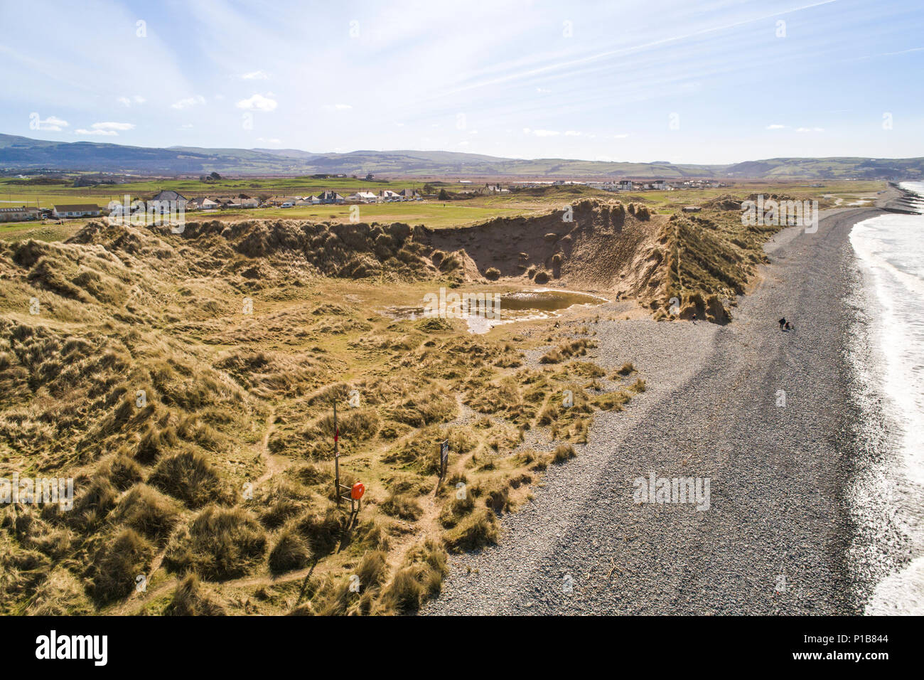 Ynyslas aerial hi-res stock photography and images - Alamy