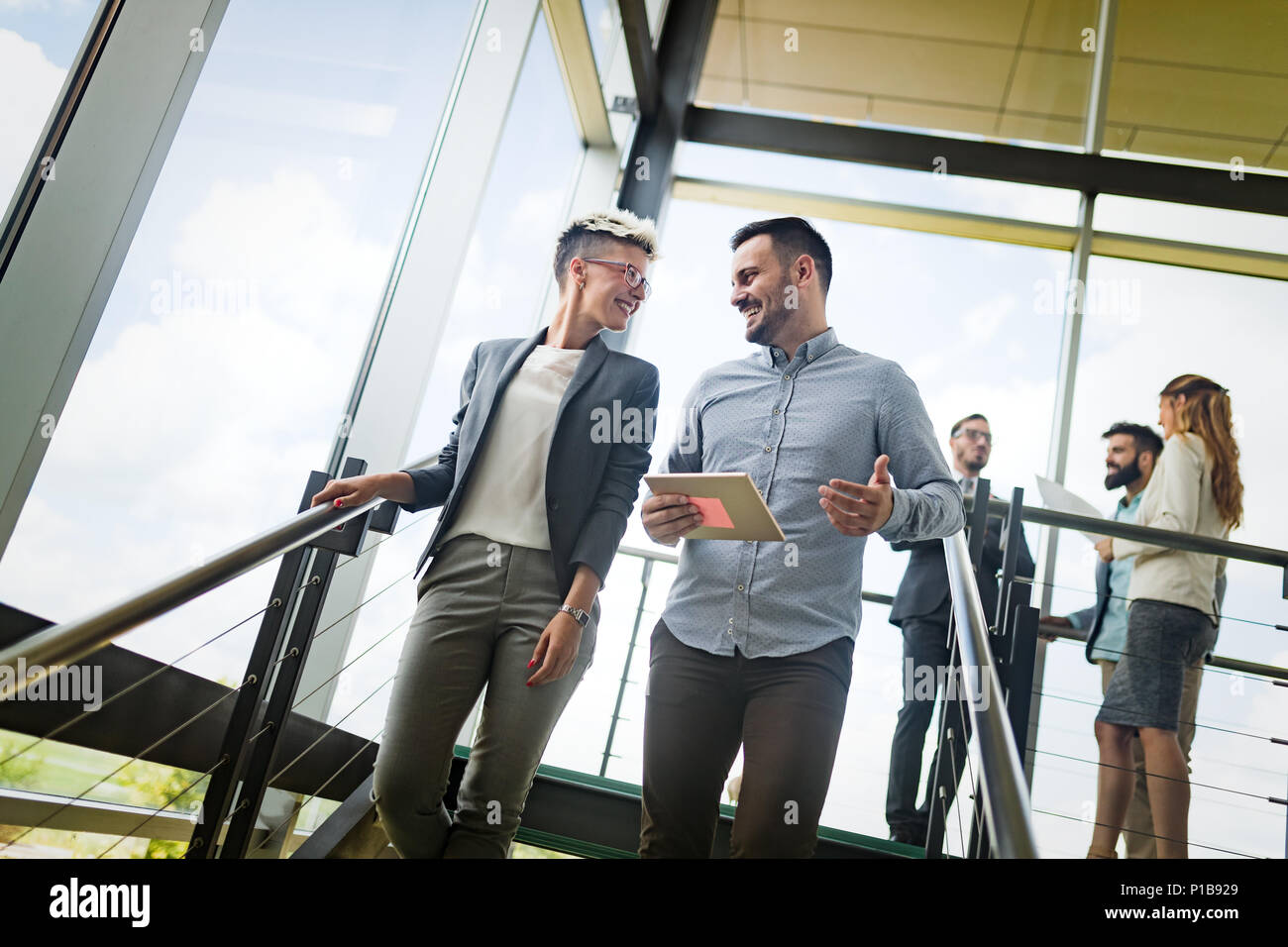 Young casual office workers hi-res stock photography and images - Alamy