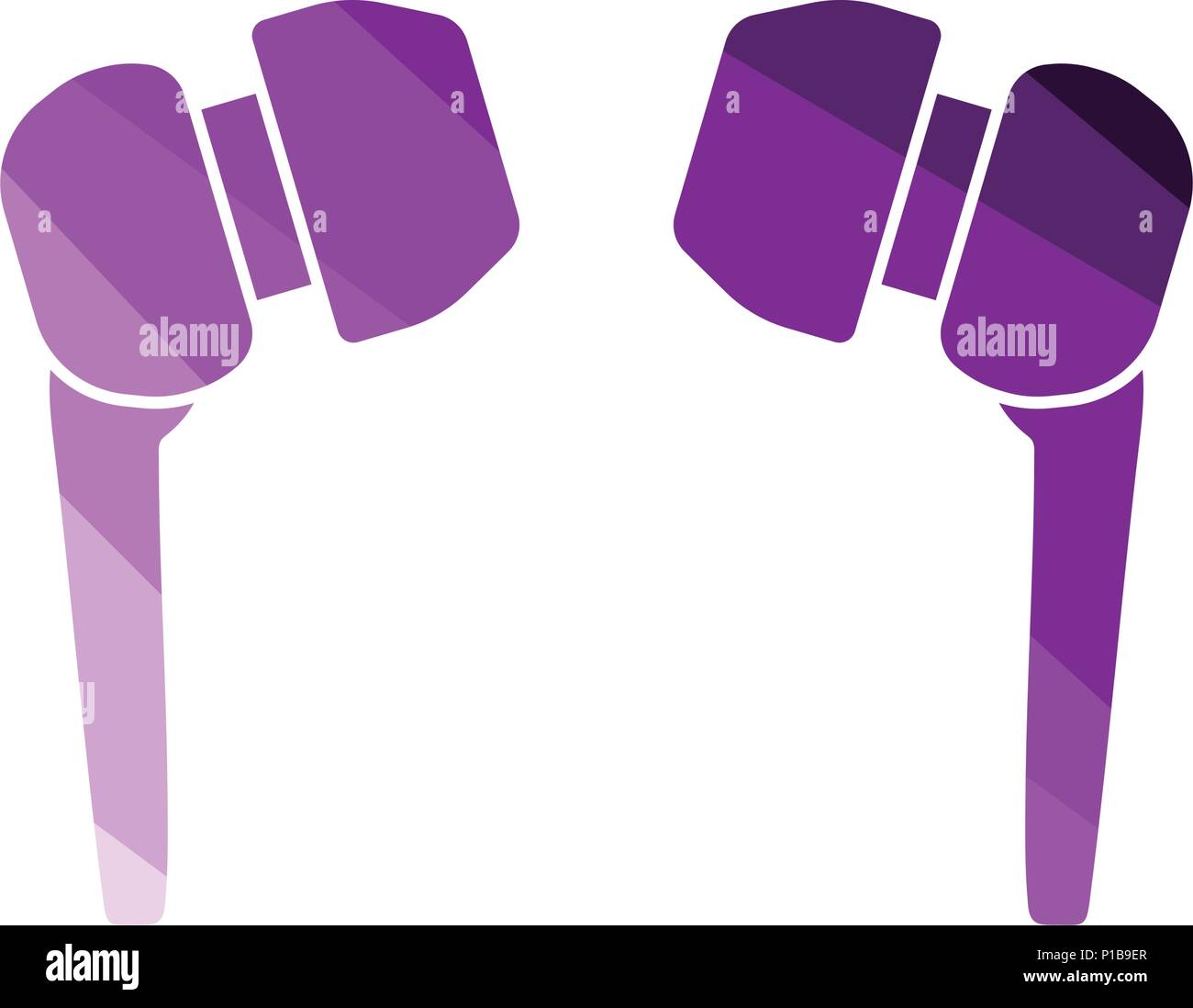 Horn icon. Flat color design. Vector illustration Stock Vector Image ...