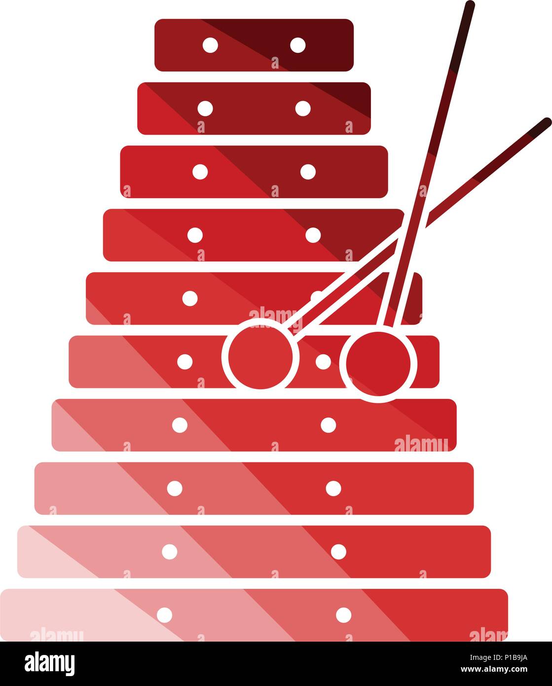 Horn icon. Flat color design. Vector illustration Stock Vector Image ...