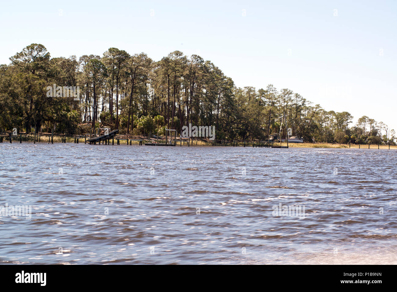 Hurricane Matthew caused damage to boats and docks along the Savannah ...