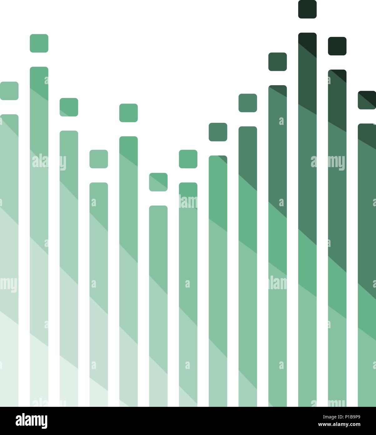 Graphic equalizer icon. Flat color design. Vector illustration Stock Vector Image & Art - Alamy