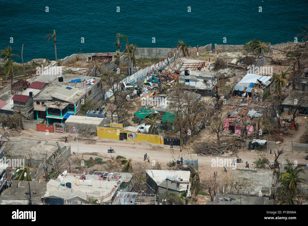 The Grande Anse Departmental capital city of Jeremie, in western Haiti ...
