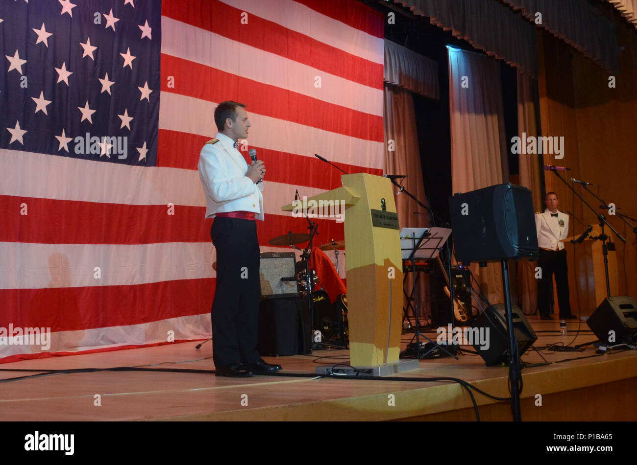 161008-N-WJ640-049 SINGAPORE (Oct. 8, 2016) Rear Adm. Don Gabrielson ...