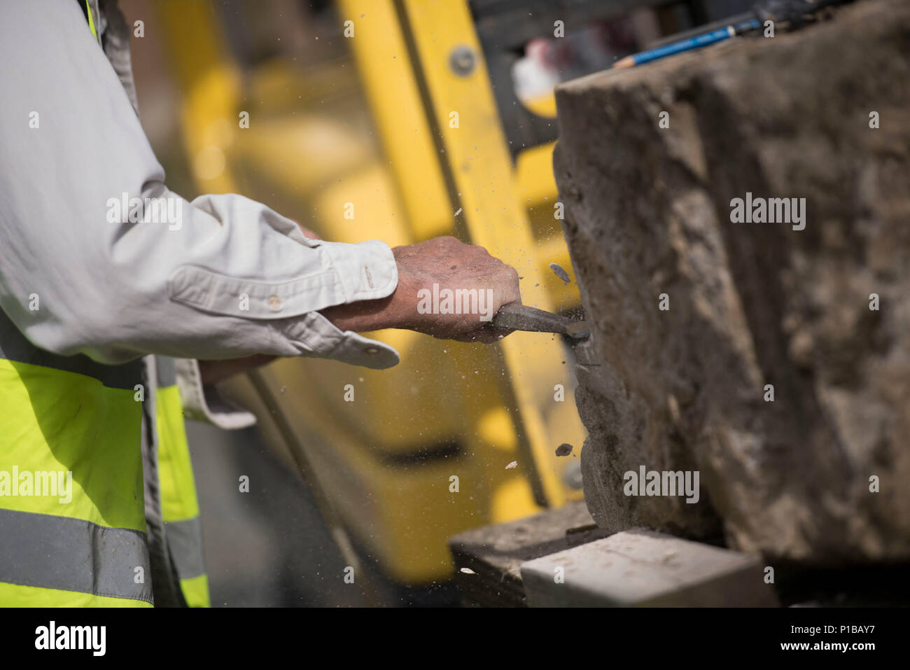 Patrick Plunkett, stone mason, works are parts of the Sheridan Gate in ...