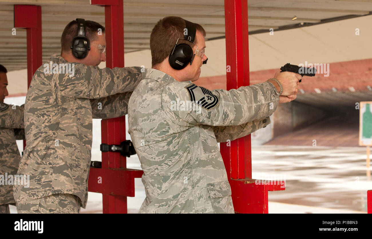 Capt. Matthew McGinnis and SMSgt. Jeffery Wheeler, 60th Security Forces ...